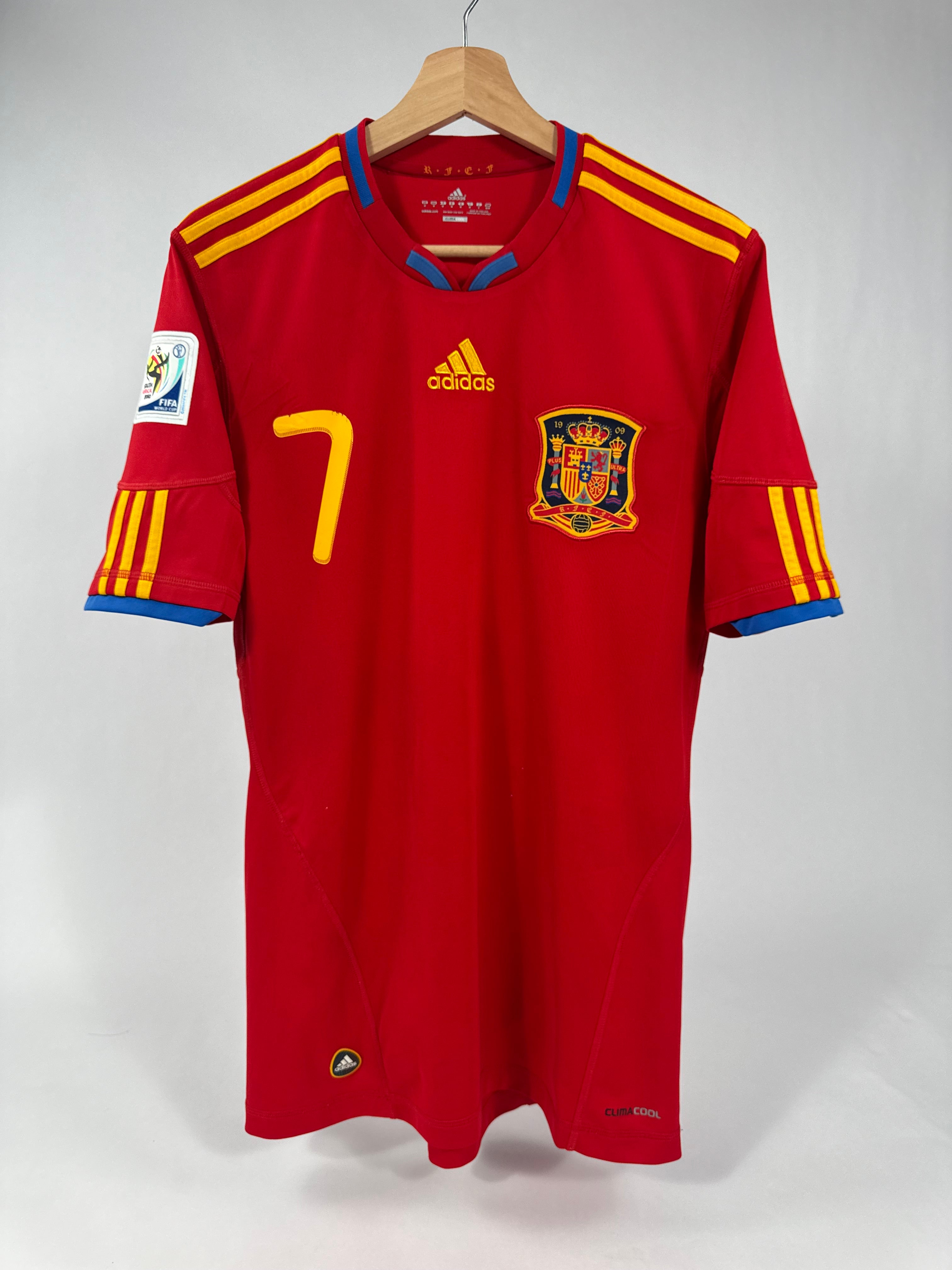2010 ADIDAS Spain Home Jersey-DAVID VILLA 7 – ChuyFC Kits